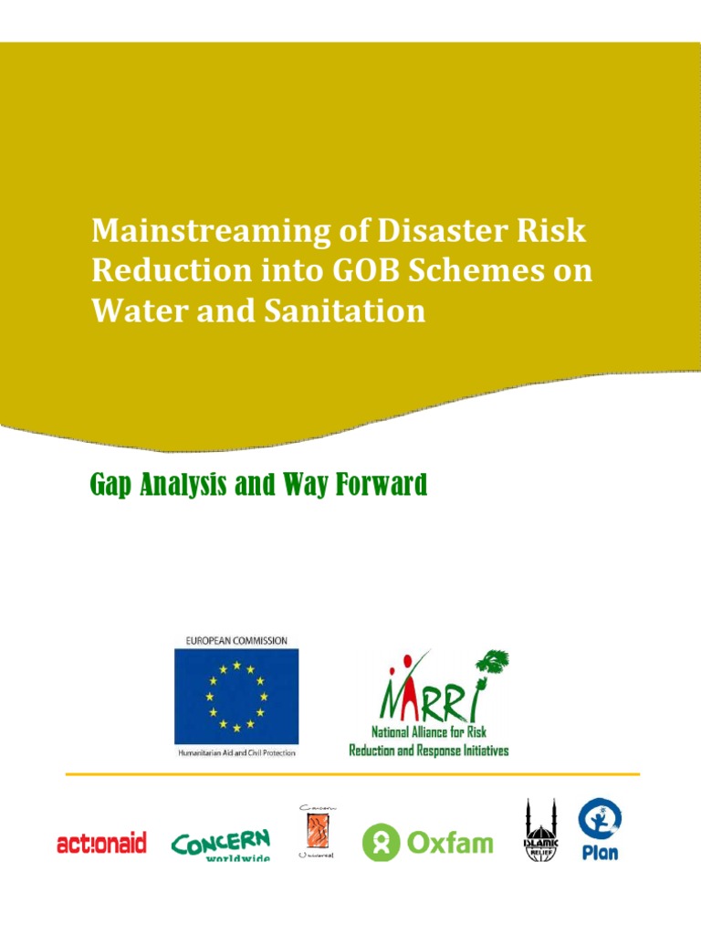 Mainstreaming of Disaster Risk Reduction Into GOB Schemes On Water and ...