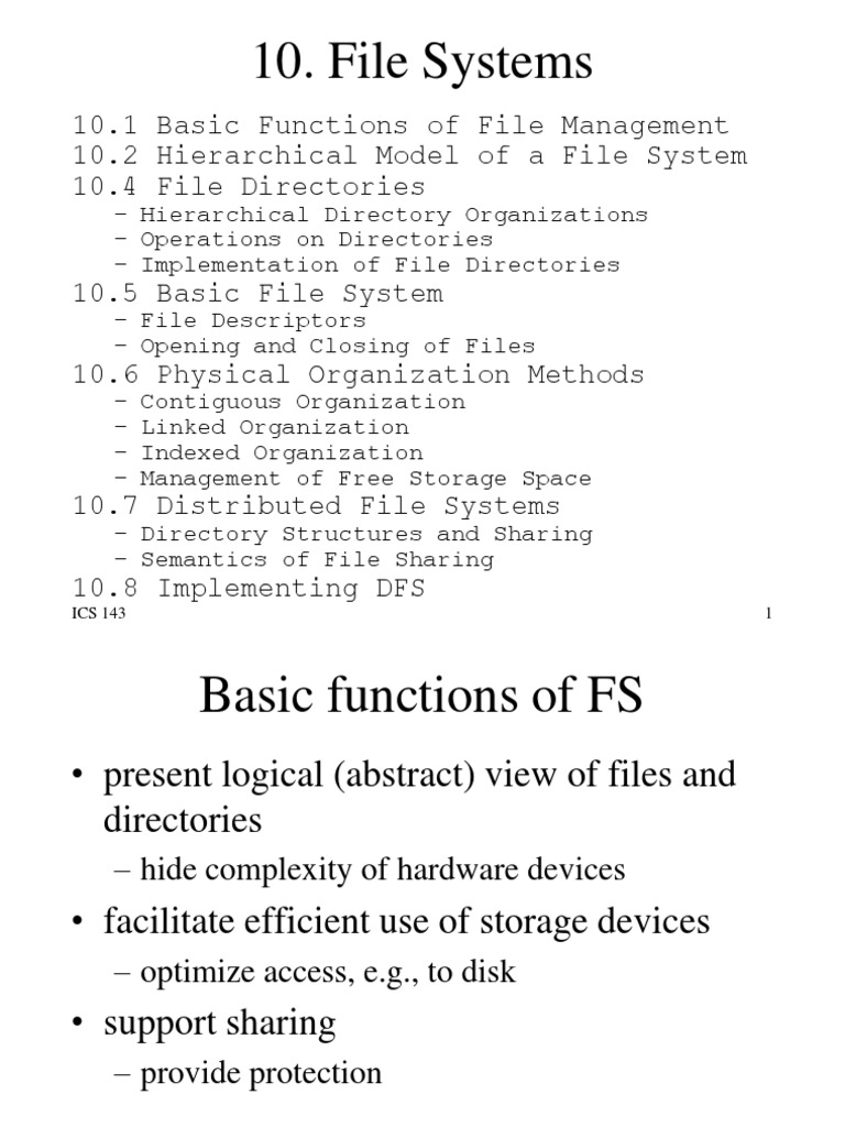 CH 10 | PDF | File System | Cache (Computing)