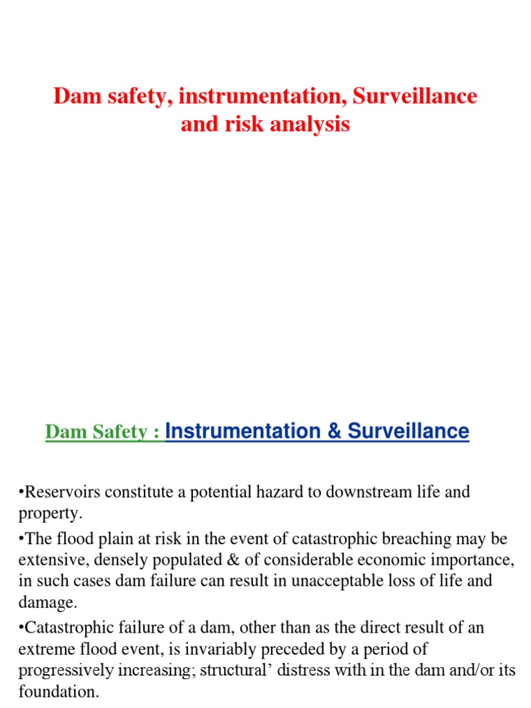 Dam Safety and Instrumentation | PDF | Dam | Soil Mechanics