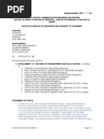 3.3-Notice of Fault | PDF | Notary Public | United States Postal Service