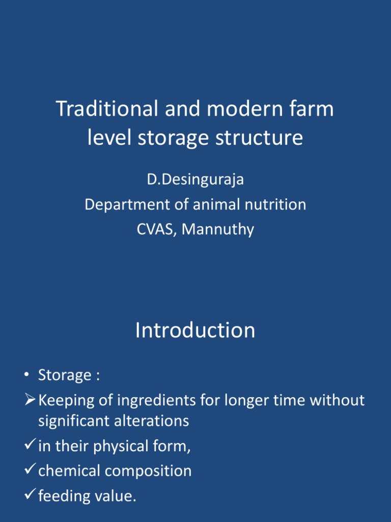 Feed Storage Structure | PDF | Mud | Warehouse