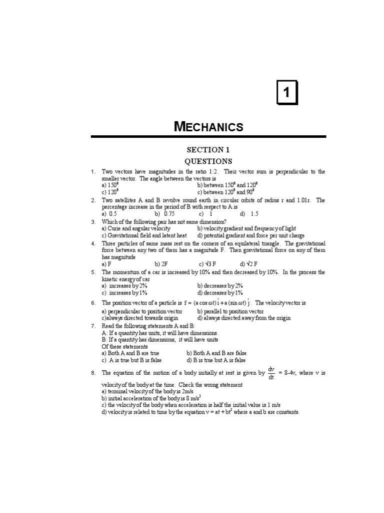 Phy 01 | PDF | Acceleration | Force