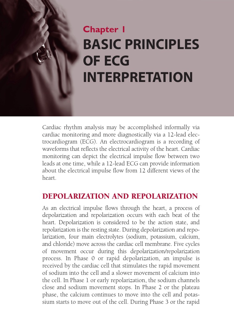 Basic Principles of ECG Interpretation | PDF | Heart | Electrocardiography