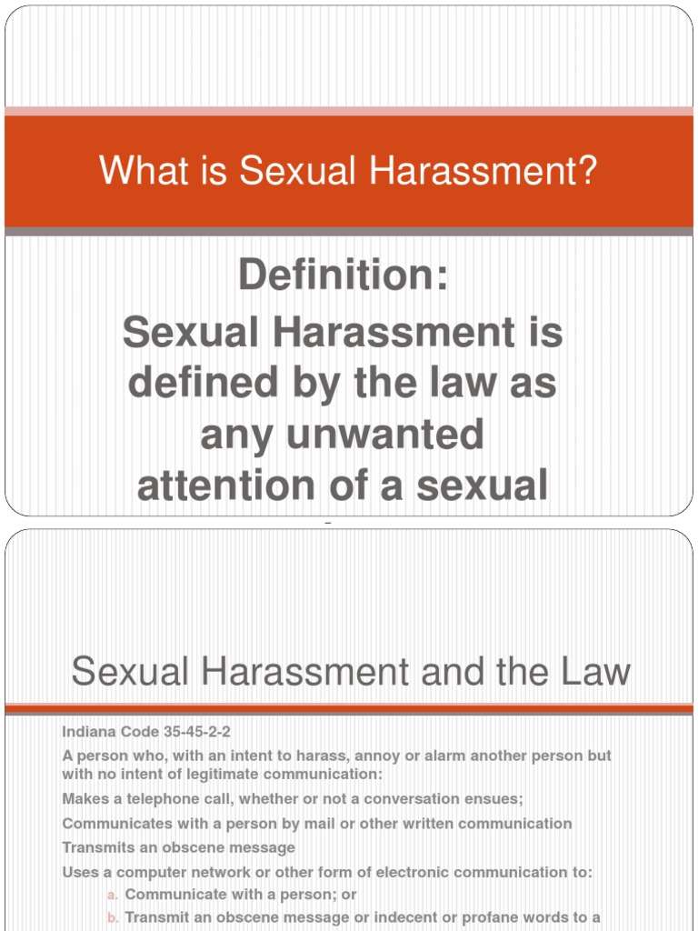 8th Grade Sexual Harassment Presentation | PDF | Sexual Harassment ...