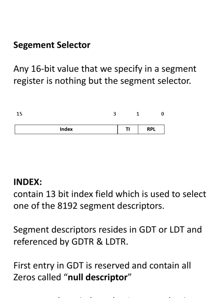 Segment Selector Guide | PDF | Computers