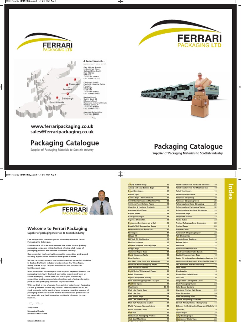 Ferrari Packaging Catalogue | PDF | Packaging And Labeling | Envelope