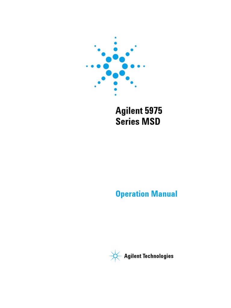 Agilent 5973 MS User Manual | PDF | Gas Chromatography | International ...