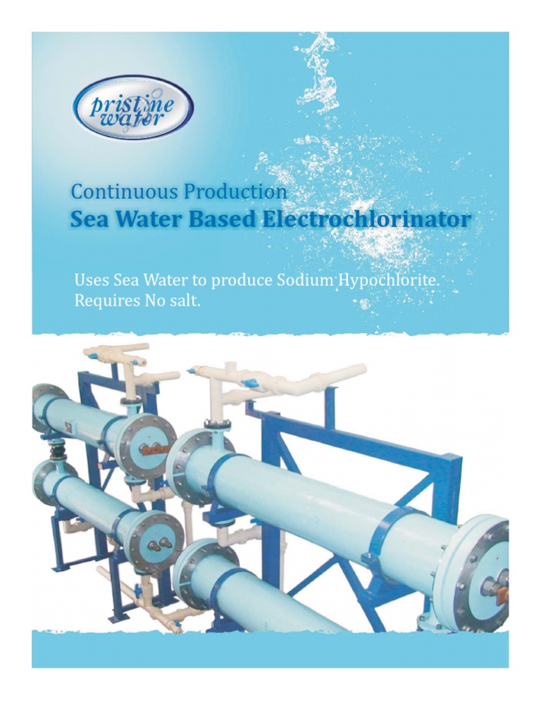 Sea Water Electrochlorinator System | PDF | Water Purification ...