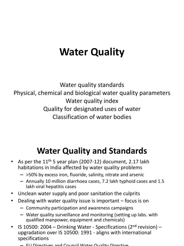 01 Water Quality | PDF | Water Quality | Magnesium