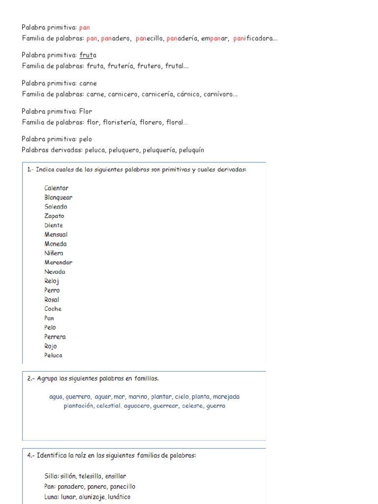 Ejercicio De Sustantivos Simples Compuestos Derivados Porn Sex Picture 