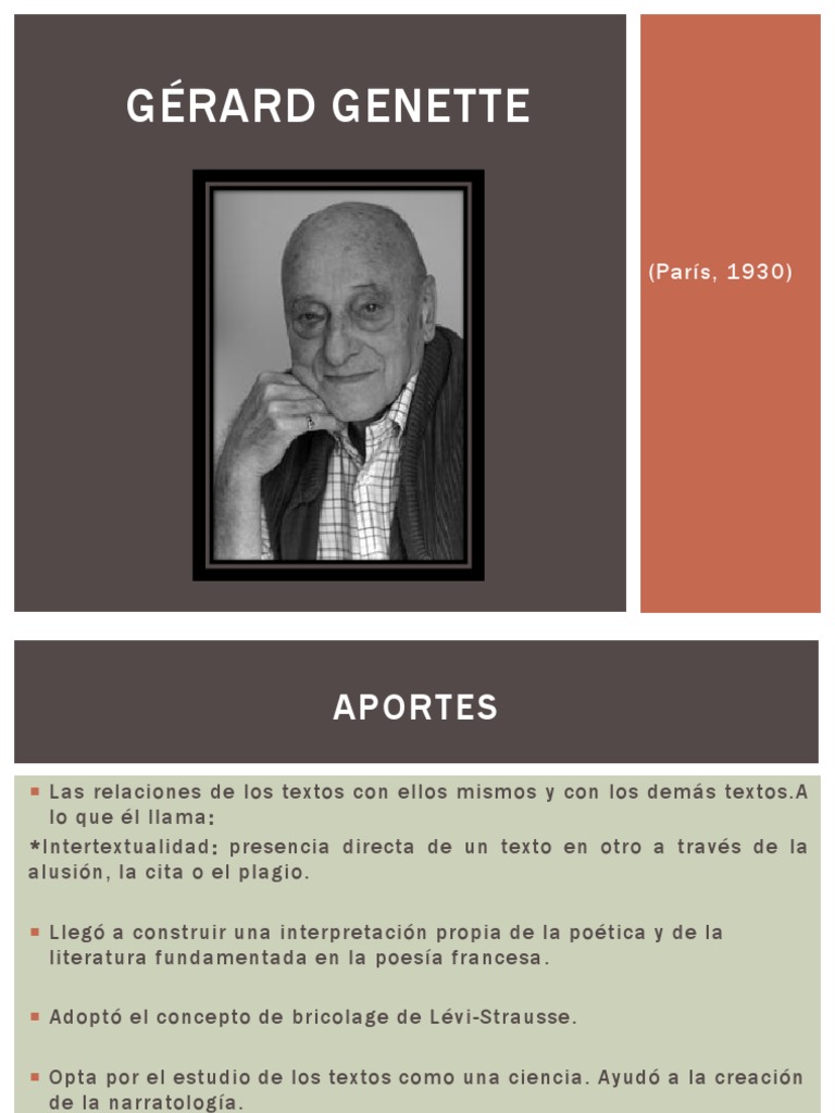 Gerard Genette | PDF | Science | Ciencia filosófica