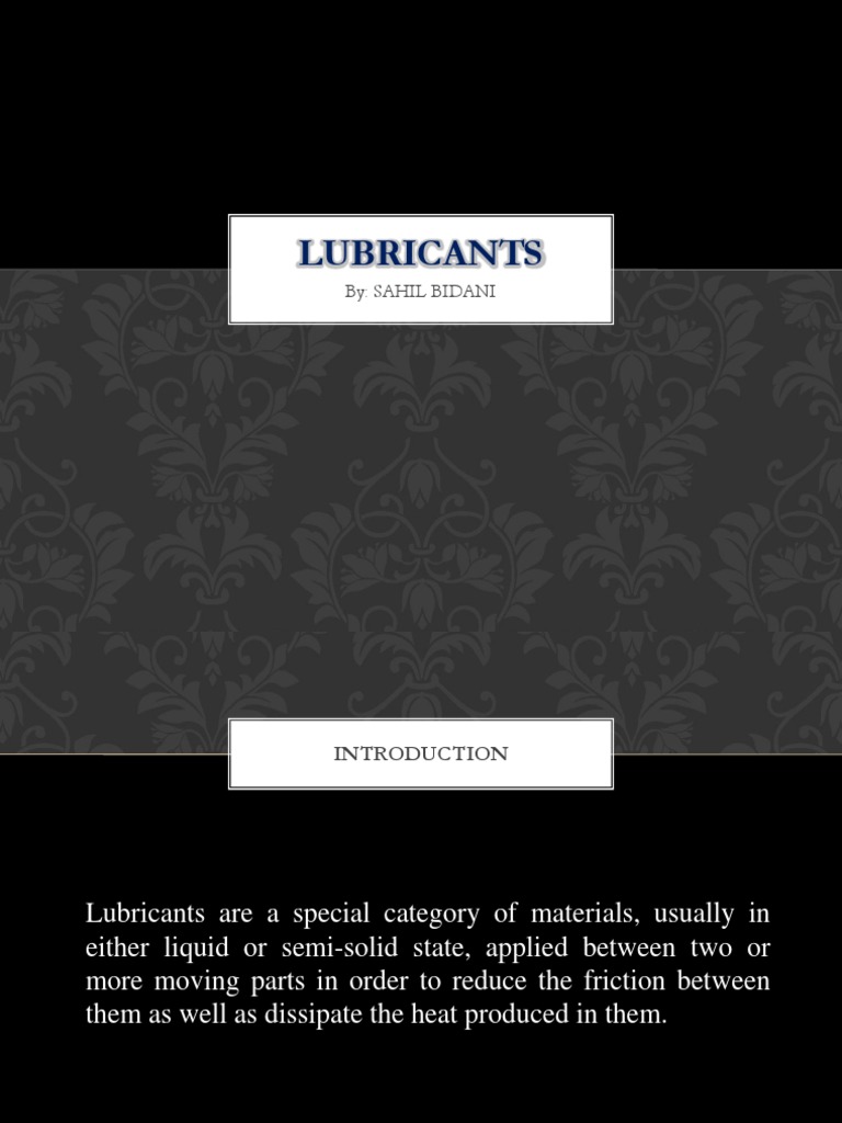 Lubricants Types Ppt1 | Lubricant | Petroleum