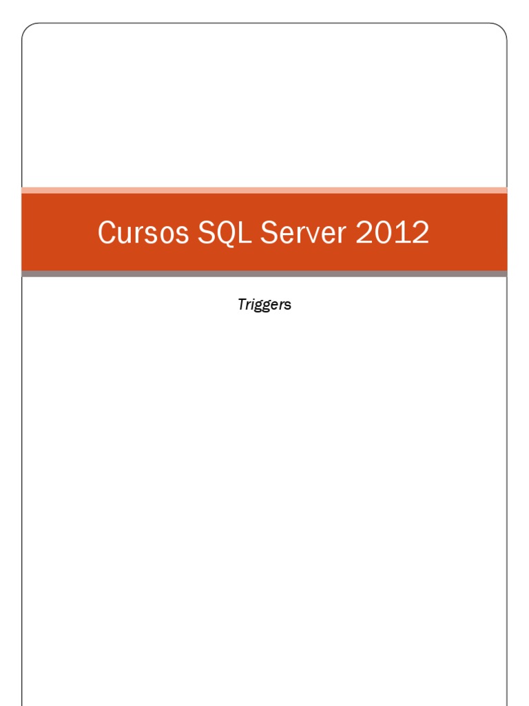 3.7 Transact Triggers | PDF | Servidor SQL de Microsoft | SQL