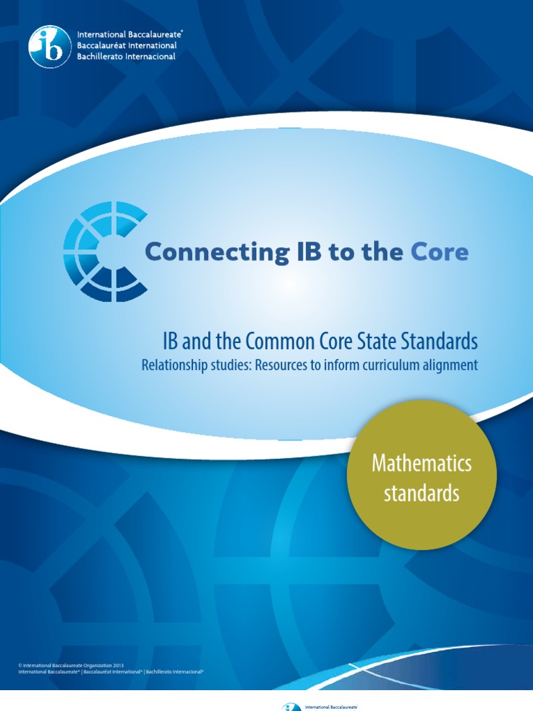 Connecting IB To The Core: Mathematics Relationship Studies To Inform ...