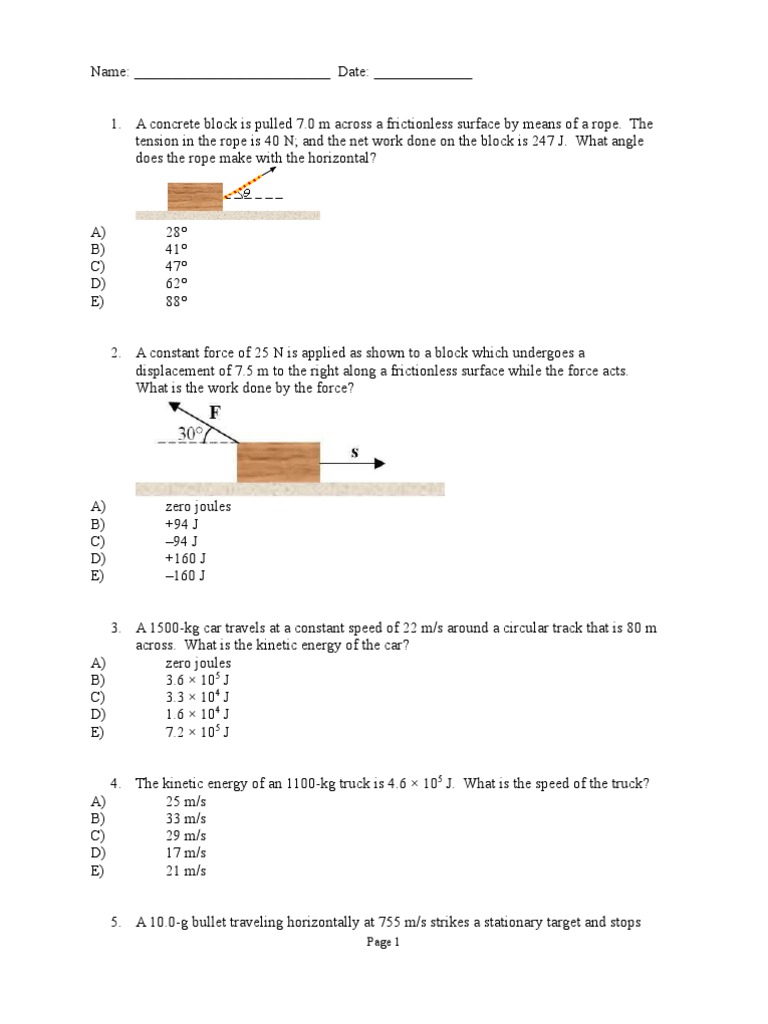 Physics | PDF | Collision | Potential Energy