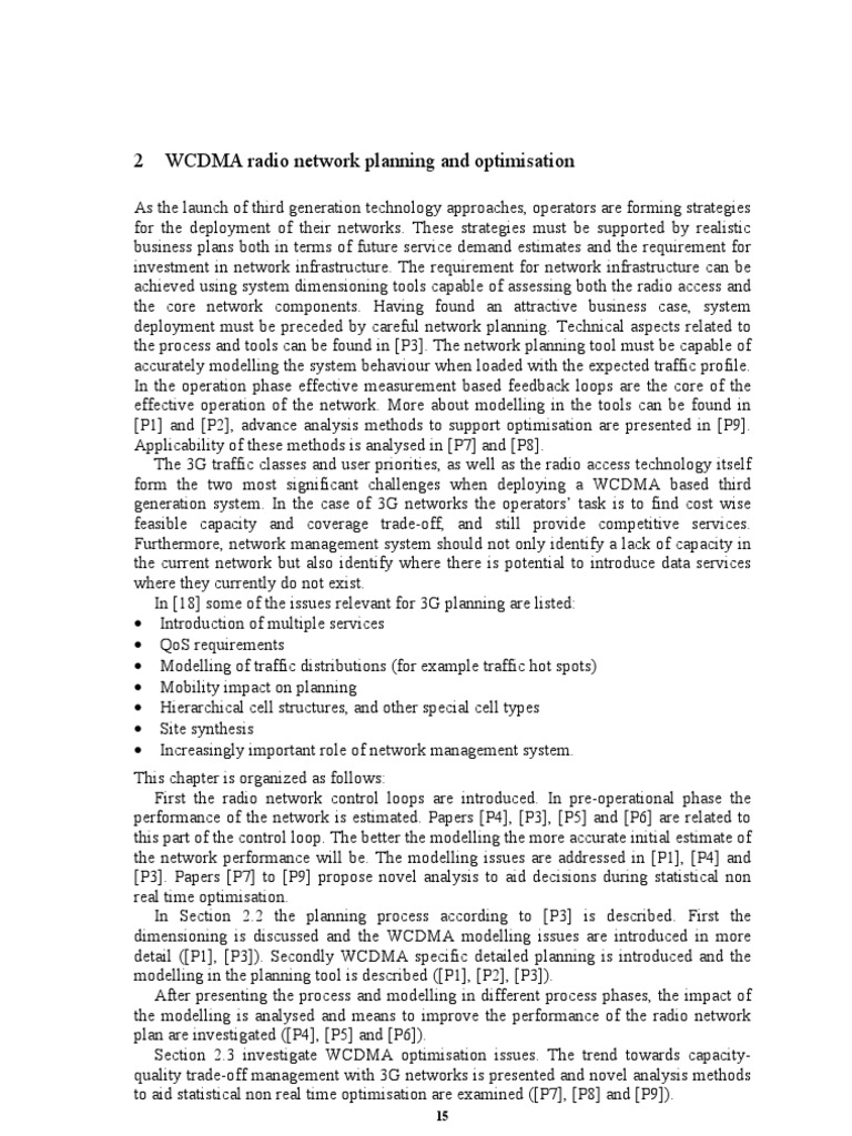 Wcdma Planning | PDF | Mathematical Optimization | Quality Of Service