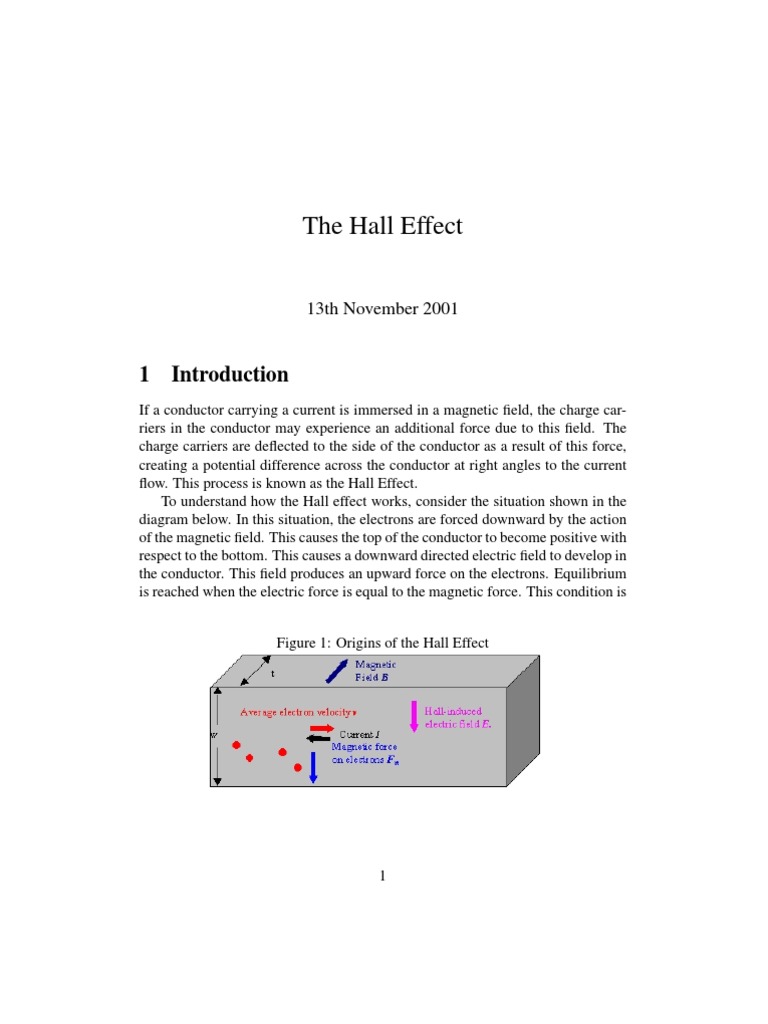 Hall Effect | PDF