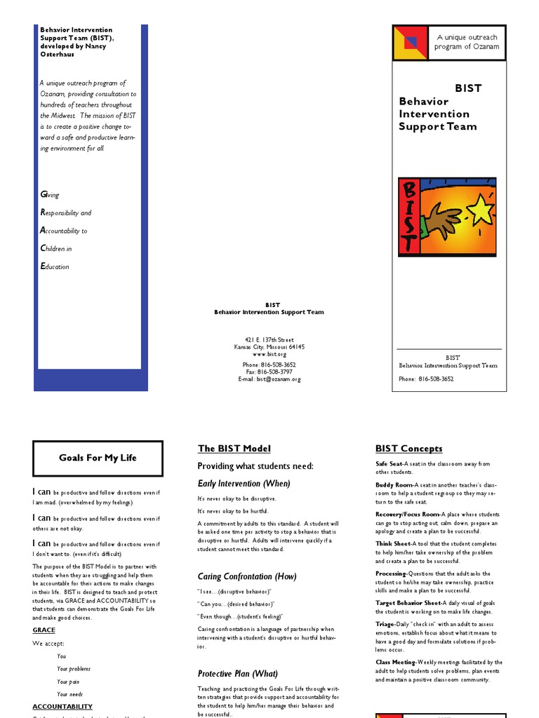 BIST Parent Brochure | PDF | Behavior | Quality Of Life