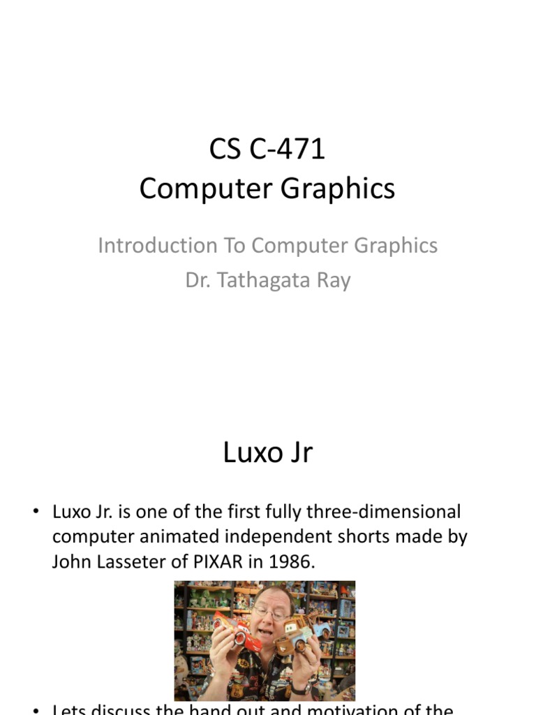 CS C-471 Computer Graphics | PDF | Video | Computer Graphics