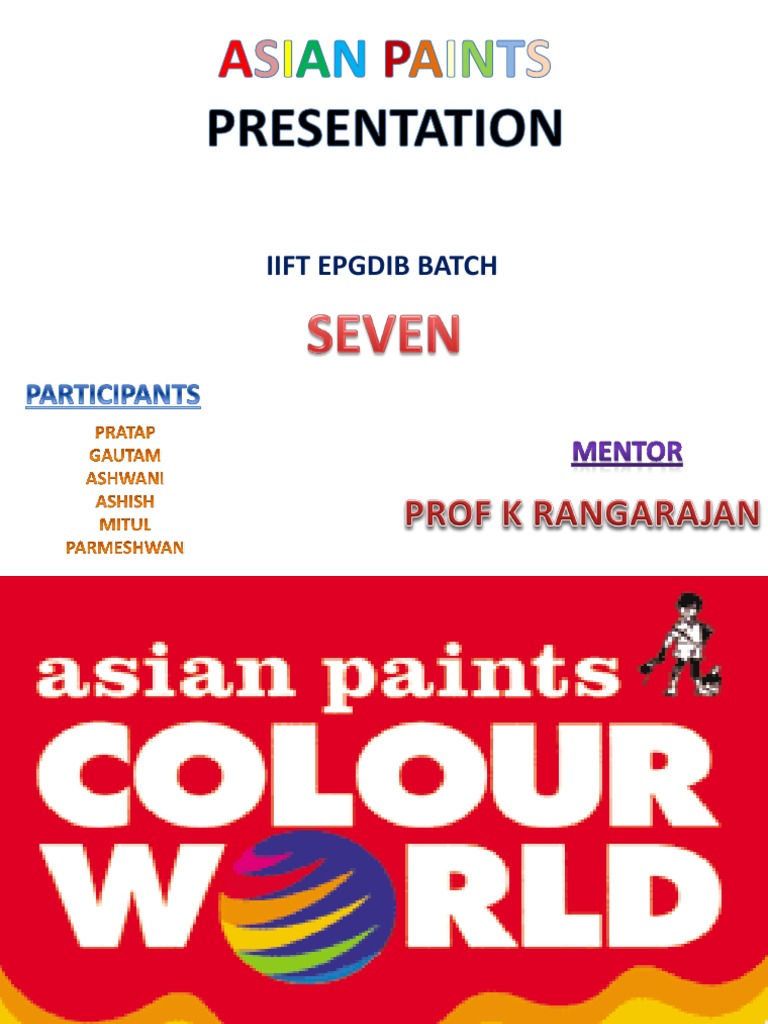 Asian Paints | PDF | Supply Chain Management | Research And Development