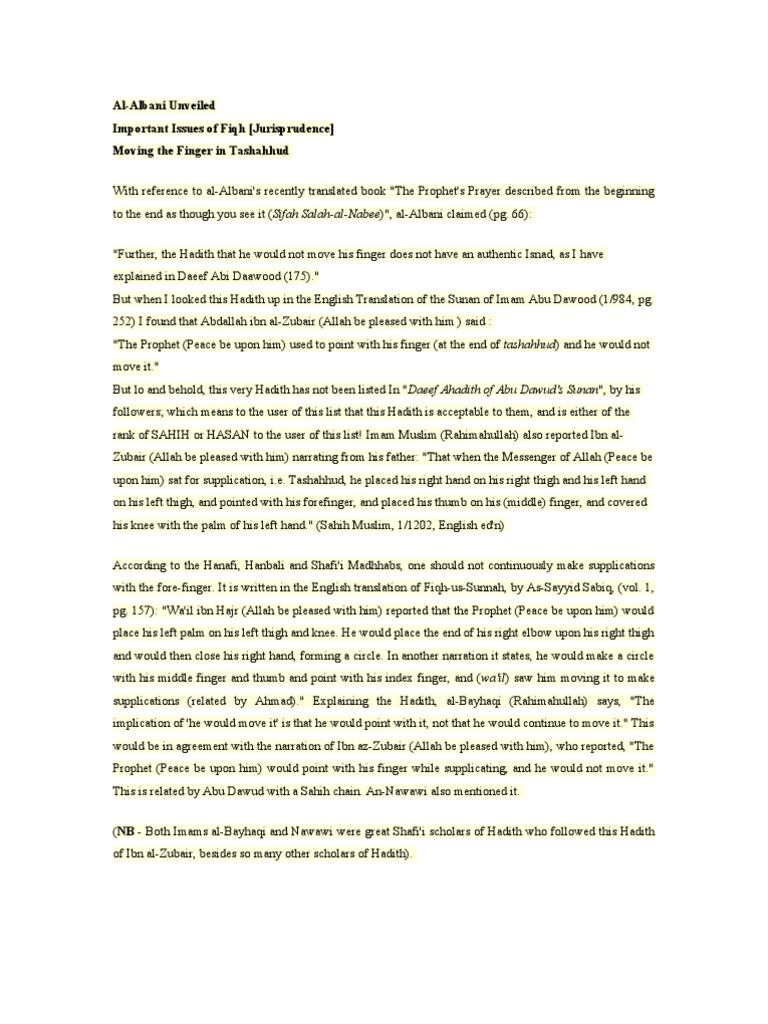 Al'Bani Unveiled | PDF | Hadith | Sahabah