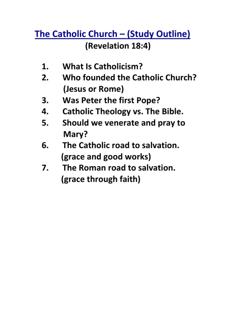 The Catholic Church | PDF | Catholic Church | Mary, Mother Of Jesus