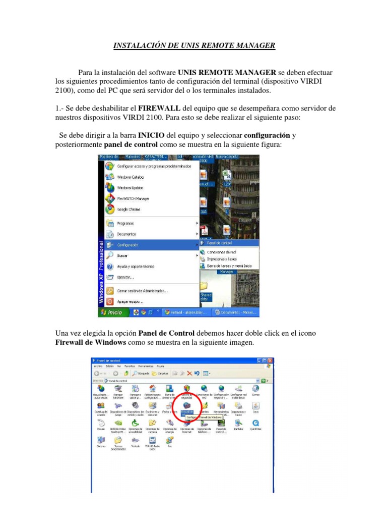 Instalacion de Unis Remote Manager | PDF | Dirección IP | Terminal de ...