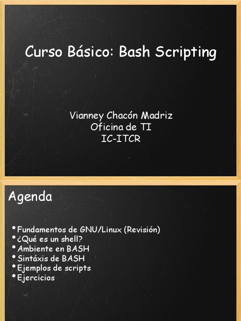 Curso Bash Scripting Pdf Desarrollo De Software Tecnología De