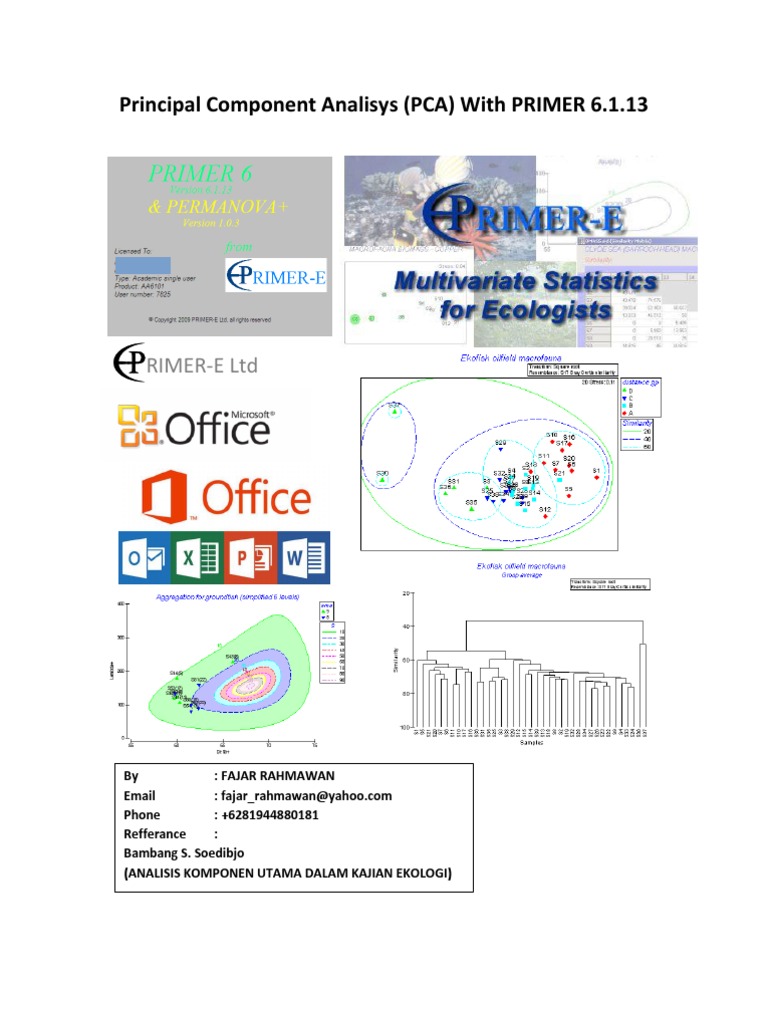 Principal Component Analisys (PCA) With PRIMER 6.1.13 | PDF