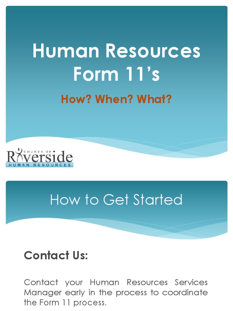 HR Form 11 Submission Guidelines | PDF