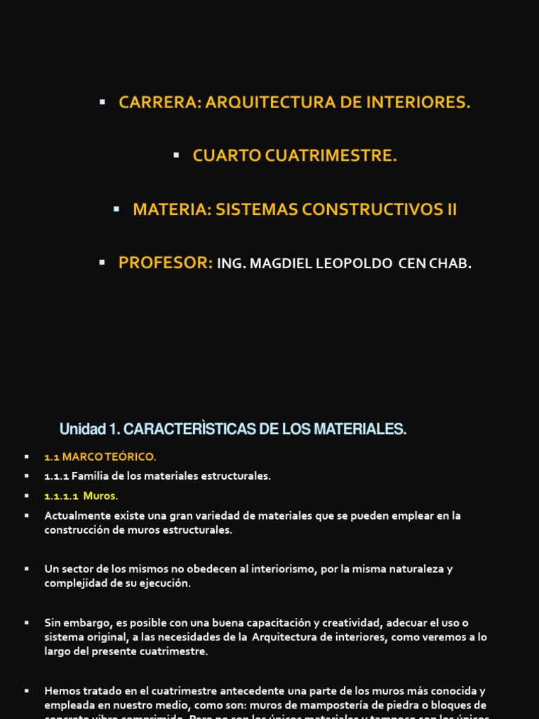 Muro Estructural I | PDF | El hombre hace Materiales | Ingeniería de ...