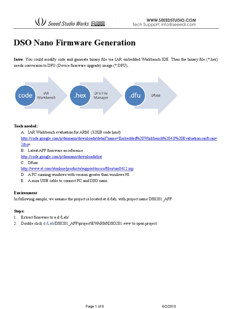 DSO Nano Firmware Generation and Upgrade | PDF | Usb | Personal Computers