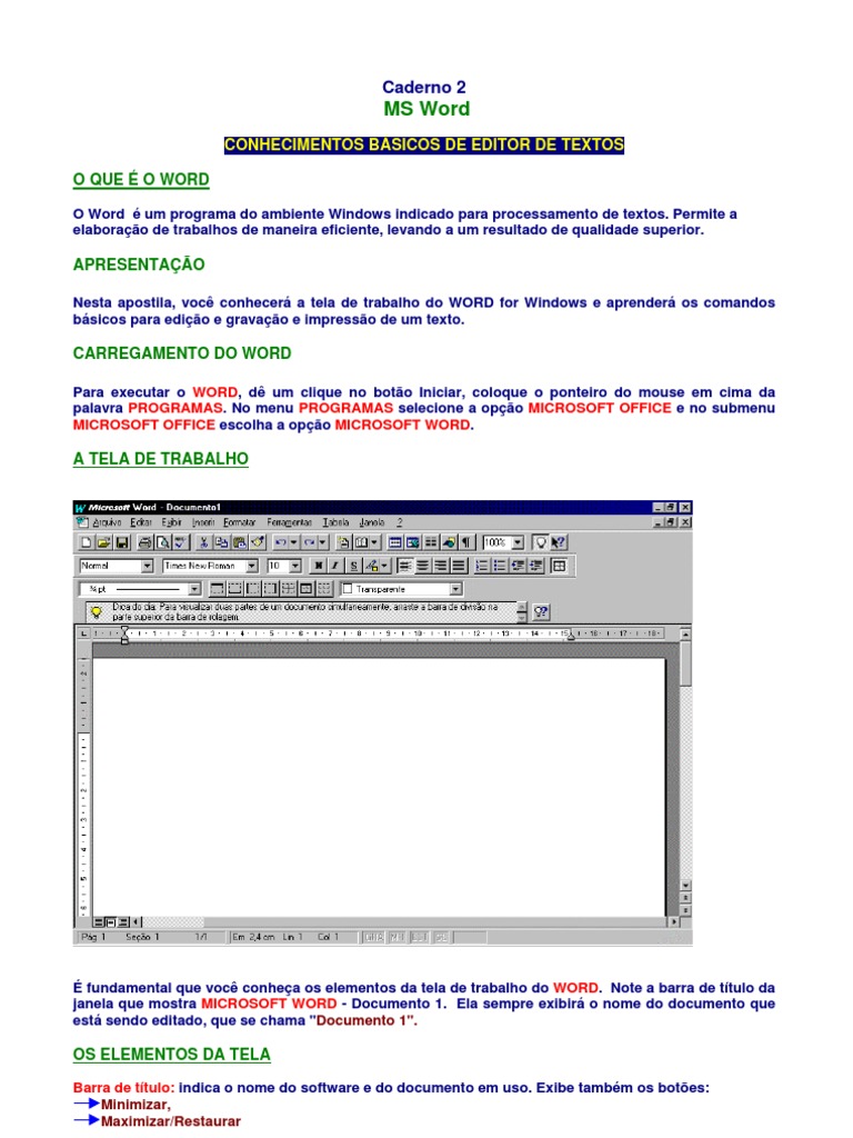 Esaf 2009 - Informática Básica - MS Word | PDF | Janela (informática ...