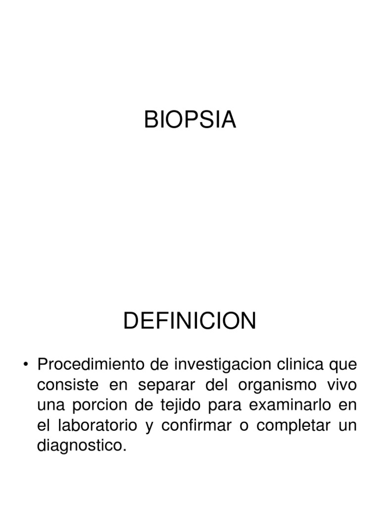 BIOPSIA | PDF | Biopsia | Especialidades Medicas