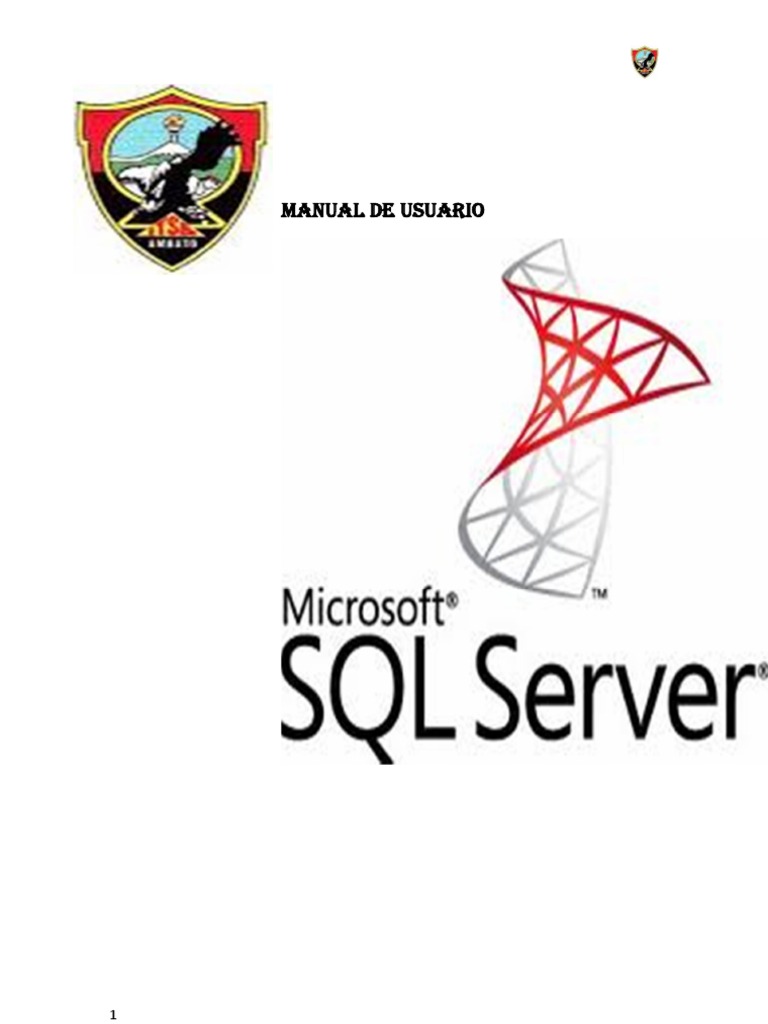 Manual Usuario SQL Server | PDF | SQL | Servidor SQL de Microsoft
