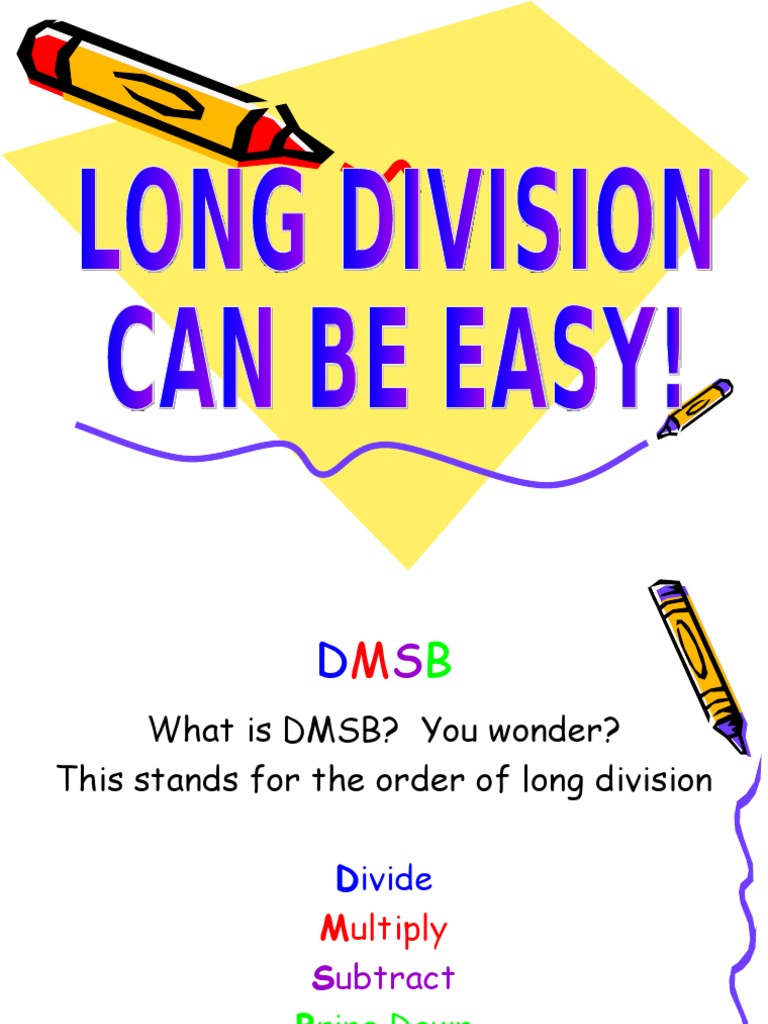 Long Division Can Be Easy! | PDF | Division (Mathematics) | Discrete ...