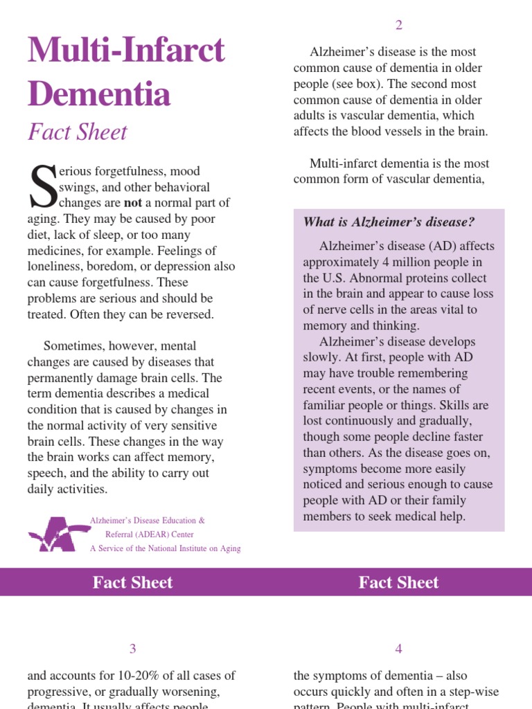 Multi-Infarct Dementia | PDF | Stroke | Dementia