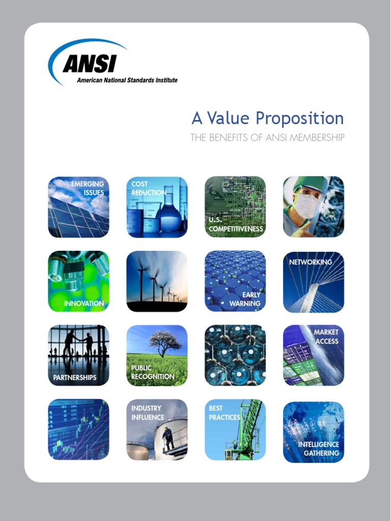 ANSI Member Benefits 2010 | PDF | Standardization | International ...