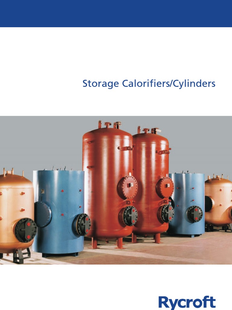 Rycroft Calorifier Catalogue | Water Heating | Heat Exchanger