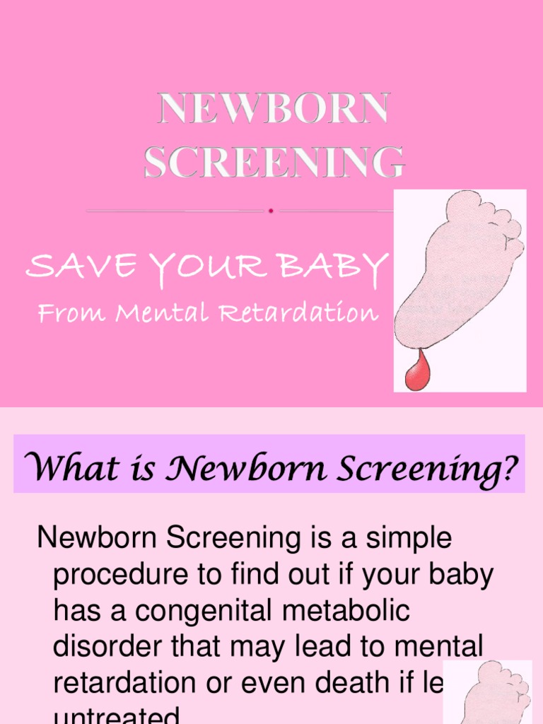Newborn Screening | PDF | Screening (Medicine) | Medical Specialties