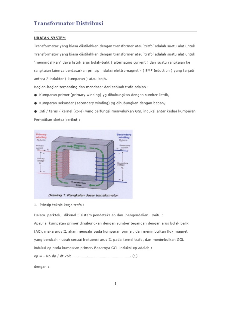 Transformator Distribusi | PDF