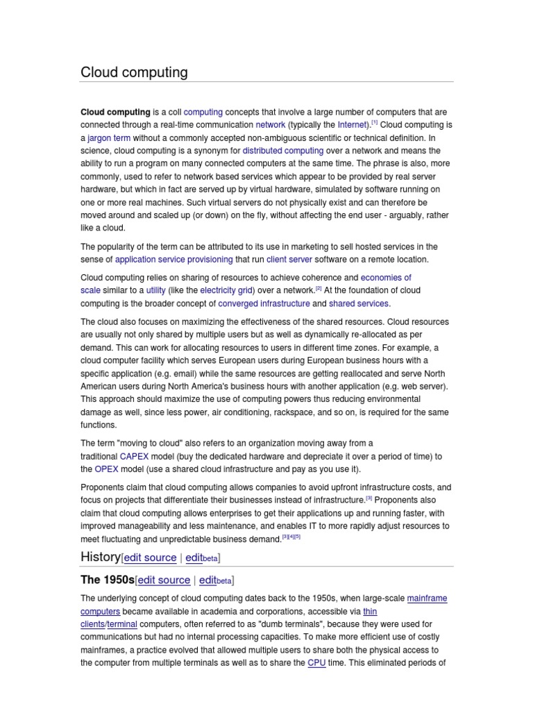 Cloud Computing | PDF