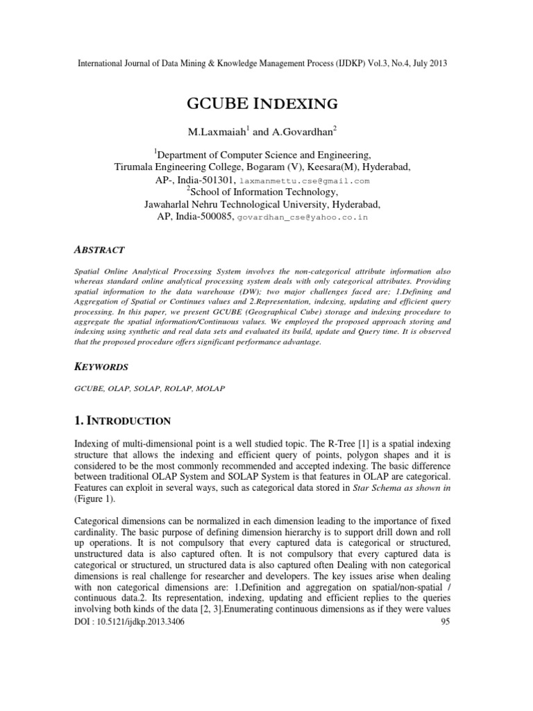 GCUBE Indexing | PDF | Database Index | Information Retrieval
