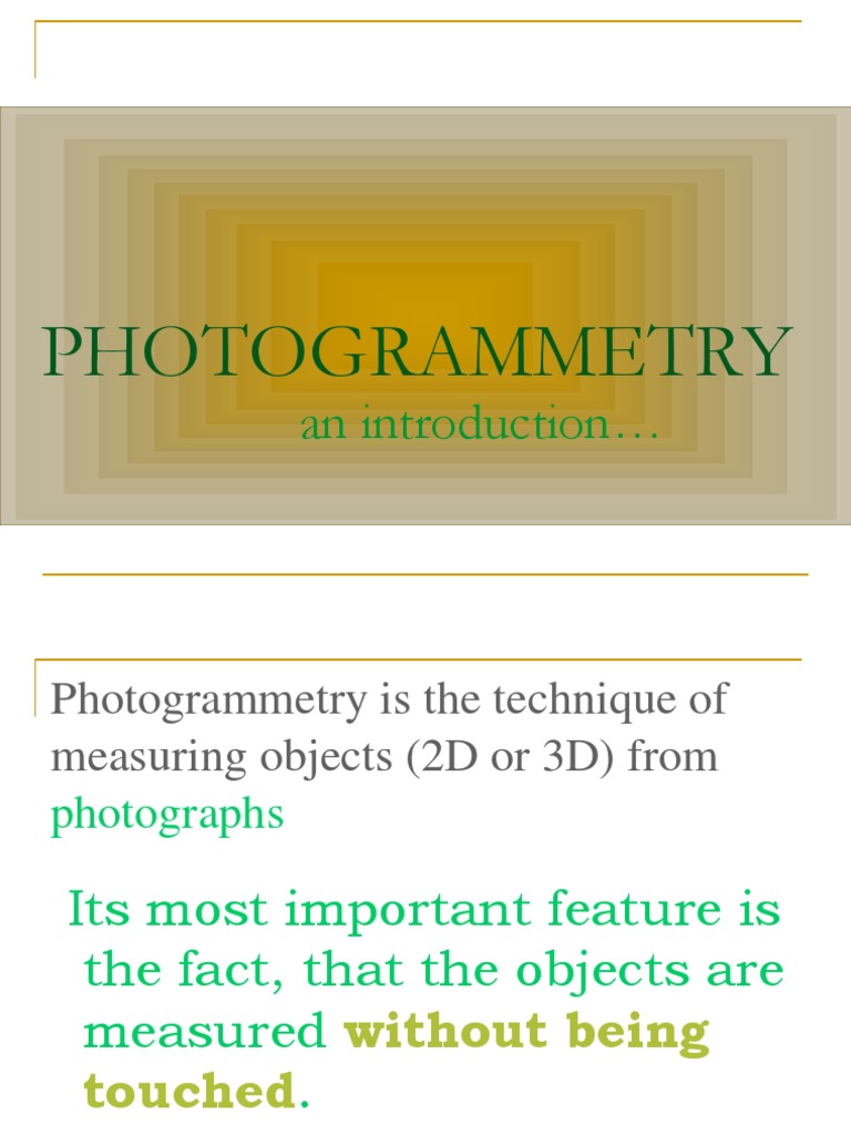 Photogrammetry | PDF | Stereoscopy | Camera