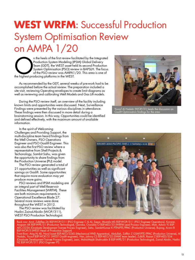 WEST WRFM: Successful PSO Review | PDF | Science | Engineering