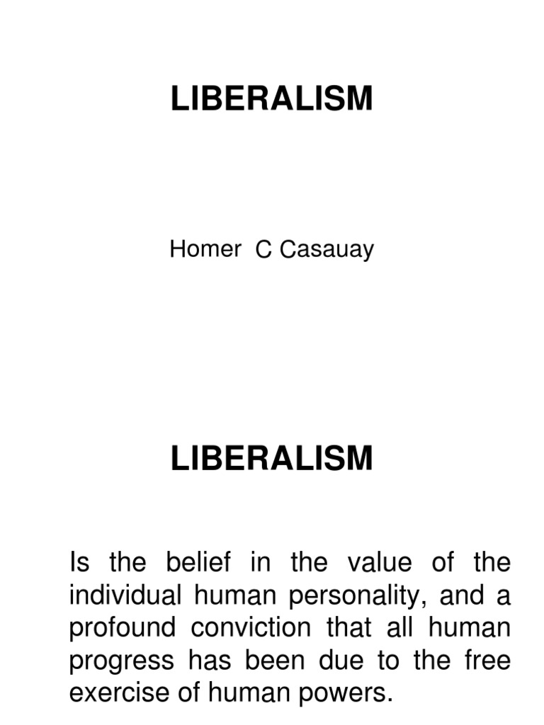 Liberalism | PDF | Liberalism | Natural And Legal Rights