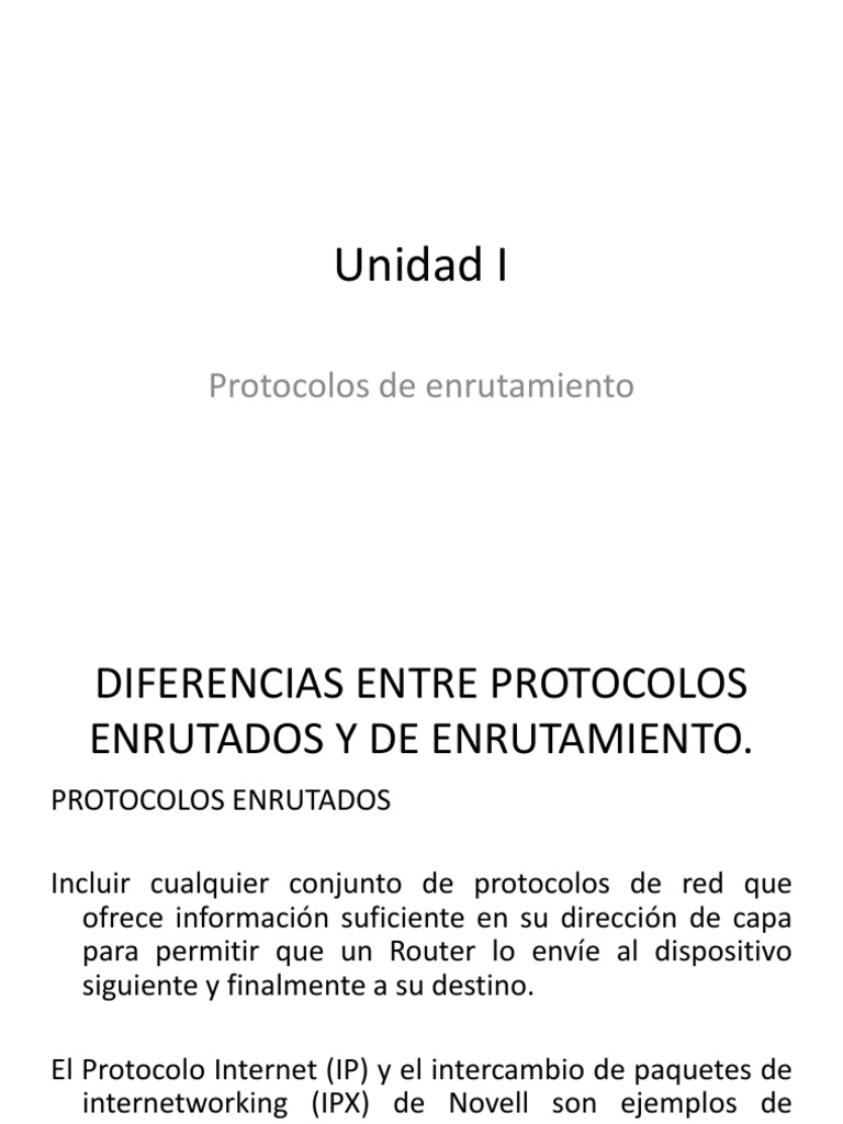 Protocolos de Enrutamiento y Enrutados | PDF | Enrutador (Computación) | Protocolos de internet