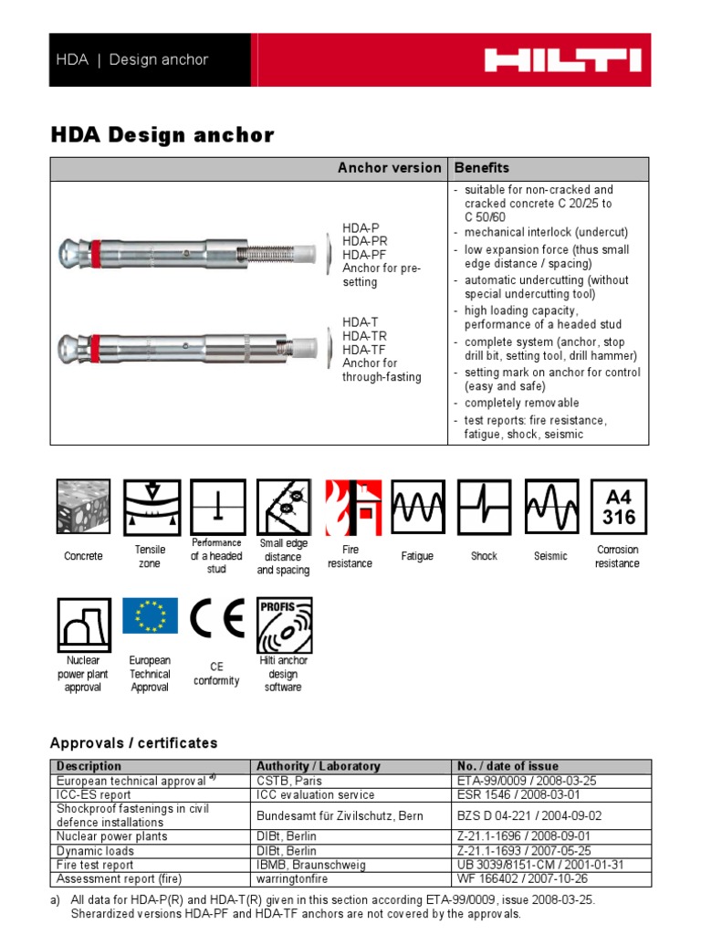 Hilti HDA 1 | Download Free PDF | Bending | Strength Of Materials