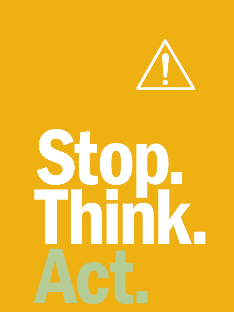 Stop Think Act Book | PDF | Emergency Management | Dangerous Goods