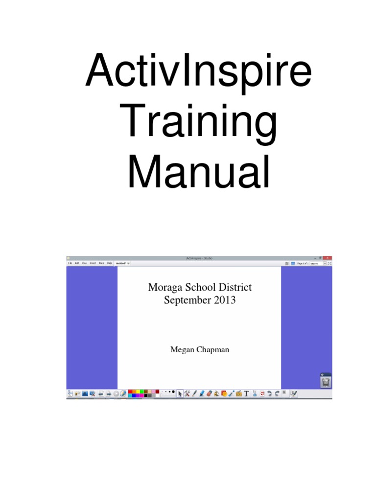 Activinspire Training Manual Chapman | PDF | Double Click | Icon (Computing)